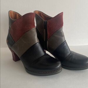 Shoes | Art Tri Color Leather Boots | Poshmark